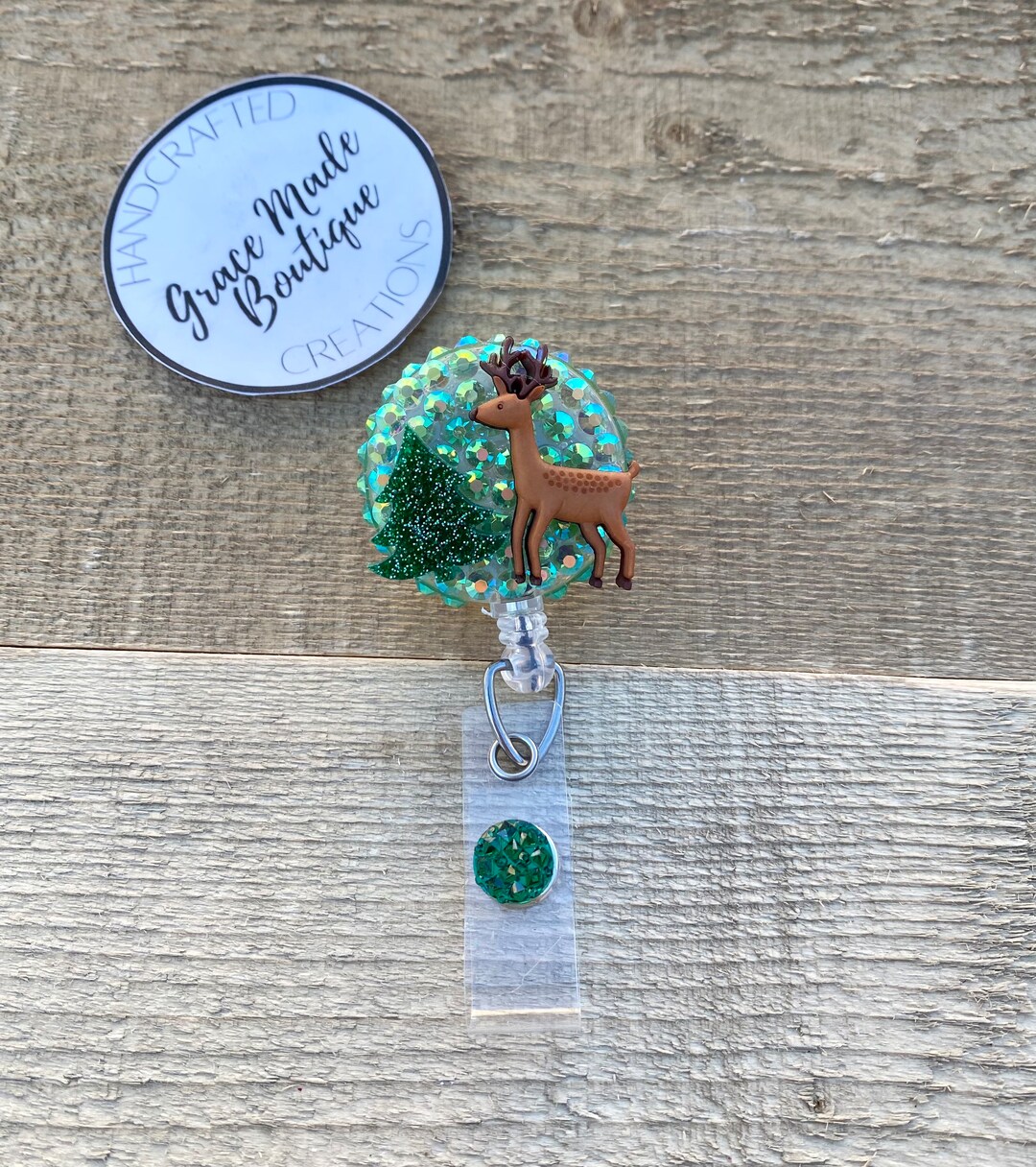 Christmas Badge Reel Candy Cane Badge Reel Cute Badge - Etsy