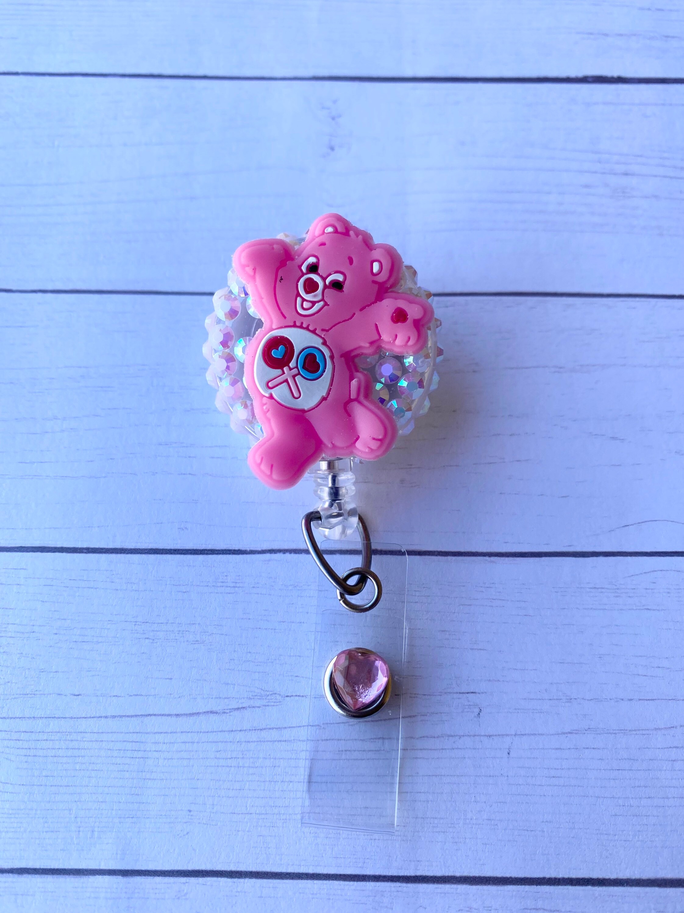 Care Bear Badge Reel Share Bear Bear Badge Reel Cute Badge | Etsy