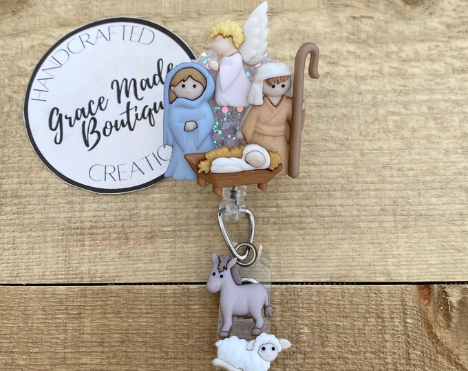Baby Jesus Badge Reel Nativity Badge Reel Christmas Badge Reel Jesus ...