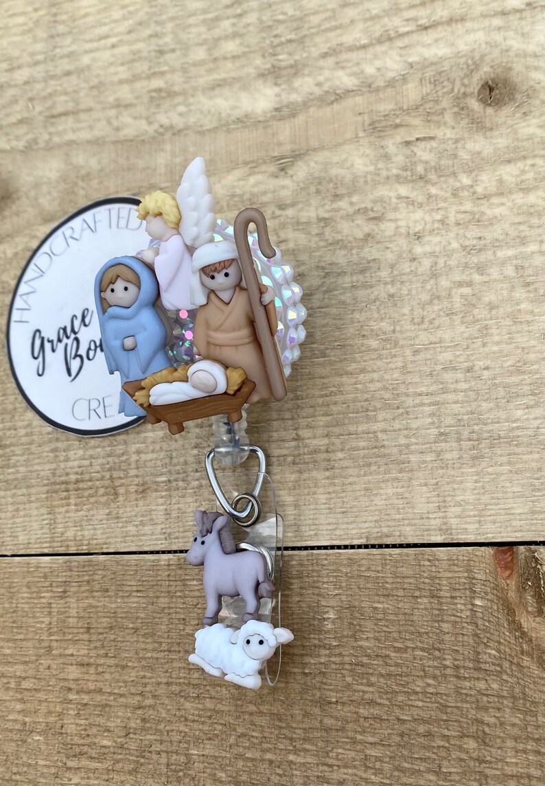 Baby Jesus Badge Reel Nativity Badge Reel Christmas Badge - Etsy