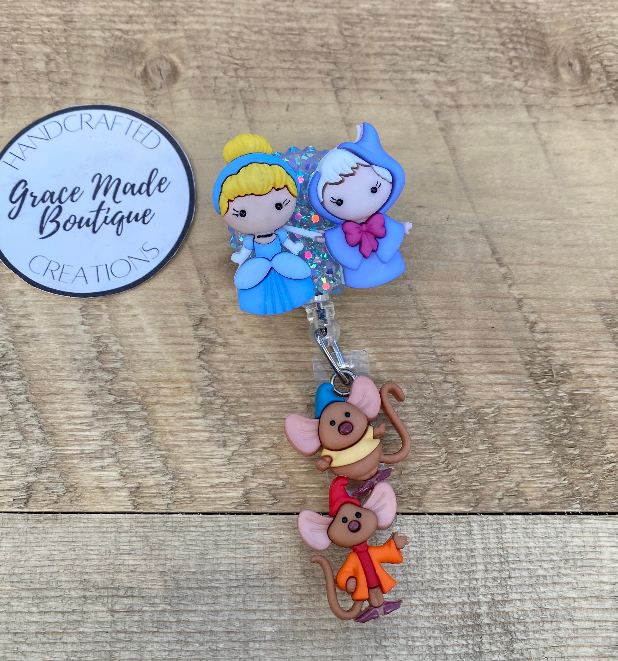 Cinderella Badge Reel Disney Badge Reel Cute Badge Reel - Etsy
