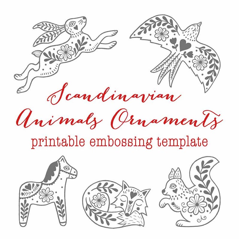 Foil Embossing Stencil - Etsy UK