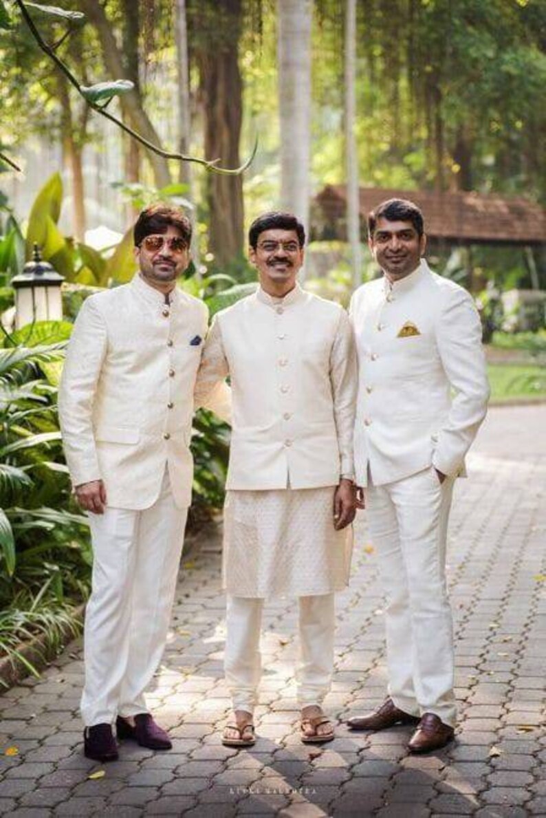 Ivory Groomsmen Sherwani Wedding Sherwani Ceremony Sherwani - Etsy