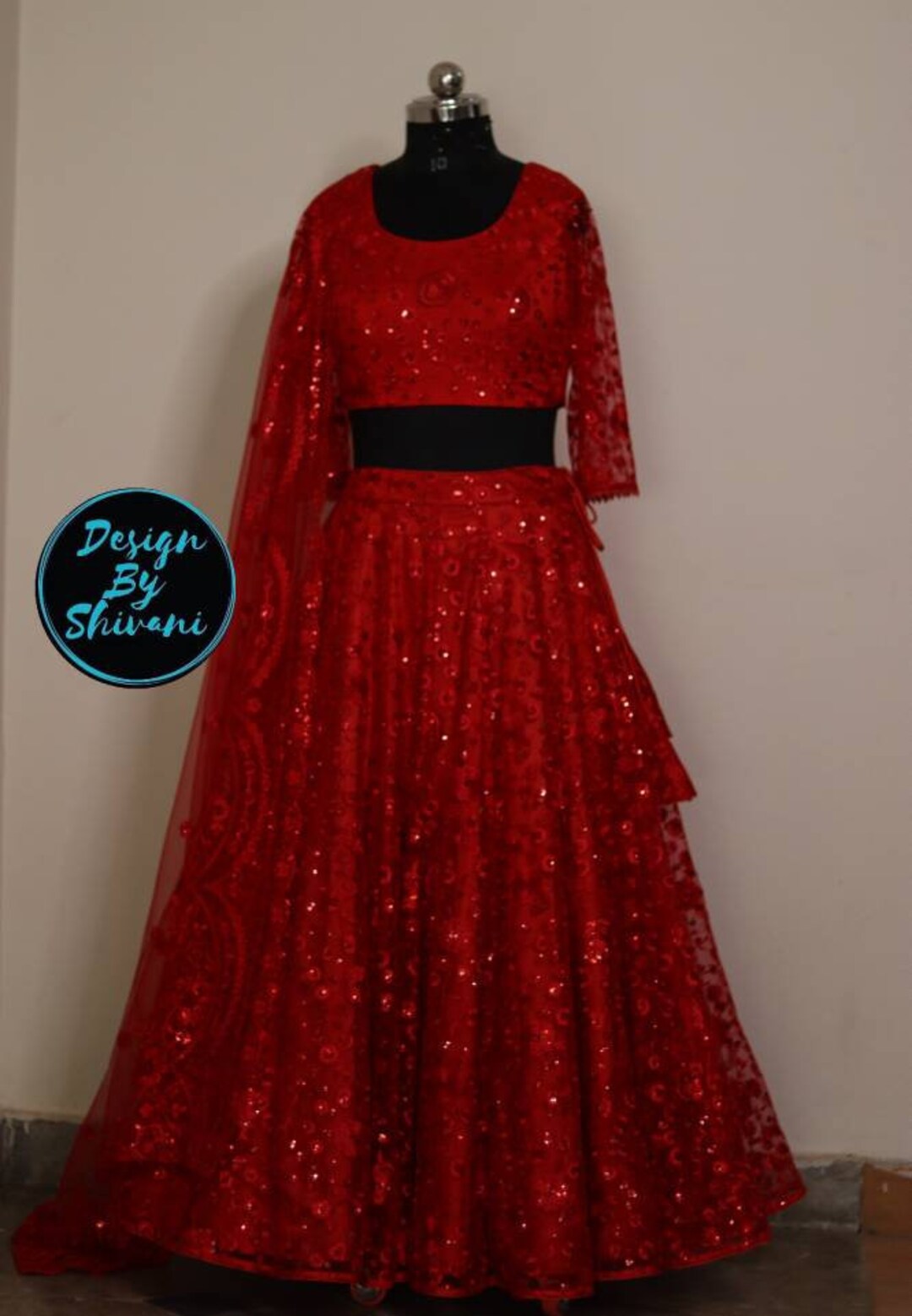 Red Bridal Lehenga/ceremony Lehenga/sangeet Lehenga/ Priyanka - Etsy