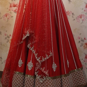 Red Ceremony Lehenga/lehenga/ Luxury Lehenga/ Sabyasachi Lehenga ...