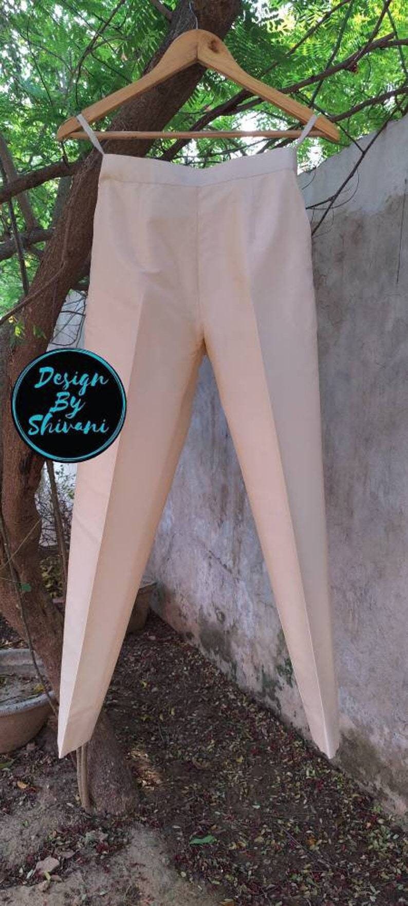 Ivory Silk Pants/ Ivory Trousers/ Dinner Trousers/ Party Wear - Etsy