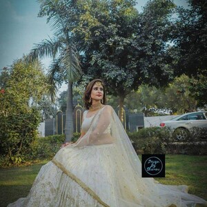 Ivory ceremony lehenga choli set / wedding dress/lehenga/ | Etsy