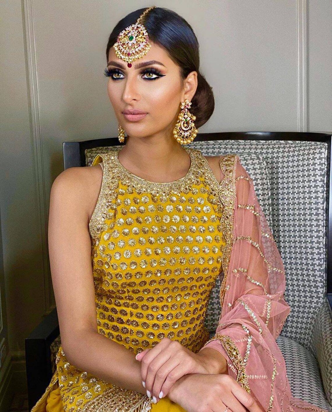 Yellow Sharara Garara Women's Suit Patiyala Salwar Kameez - Etsy UK