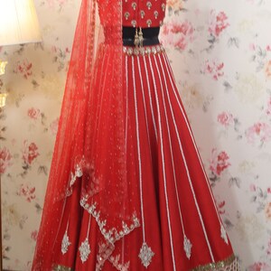 Red Ceremony Lehenga/lehenga/ Luxury Lehenga/ Sabyasachi Lehenga ...