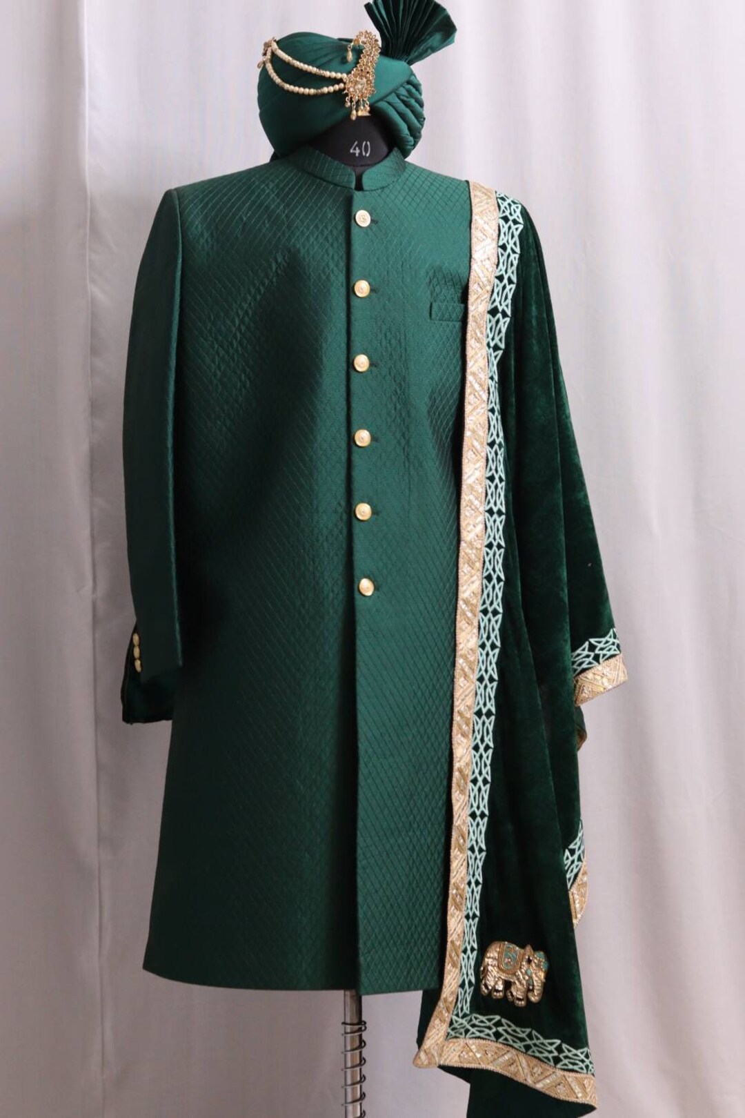 Buy Sabyasachi Sherwani/ Men's Wedding Sherwani/ Ceremony Online in ...