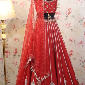 Red Ceremony Lehenga/lehenga/ Luxury Lehenga/ Sabyasachi Lehenga ...