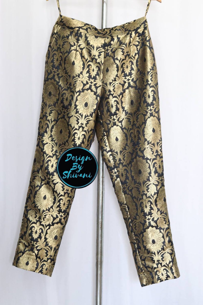 Stylish Brocade Pants for Women Matching Combo Set Party Wear - Etsy