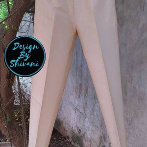 Ivory Silk Pants/ Ivory Trousers/ Dinner Trousers/ Party Wear Trousers ...