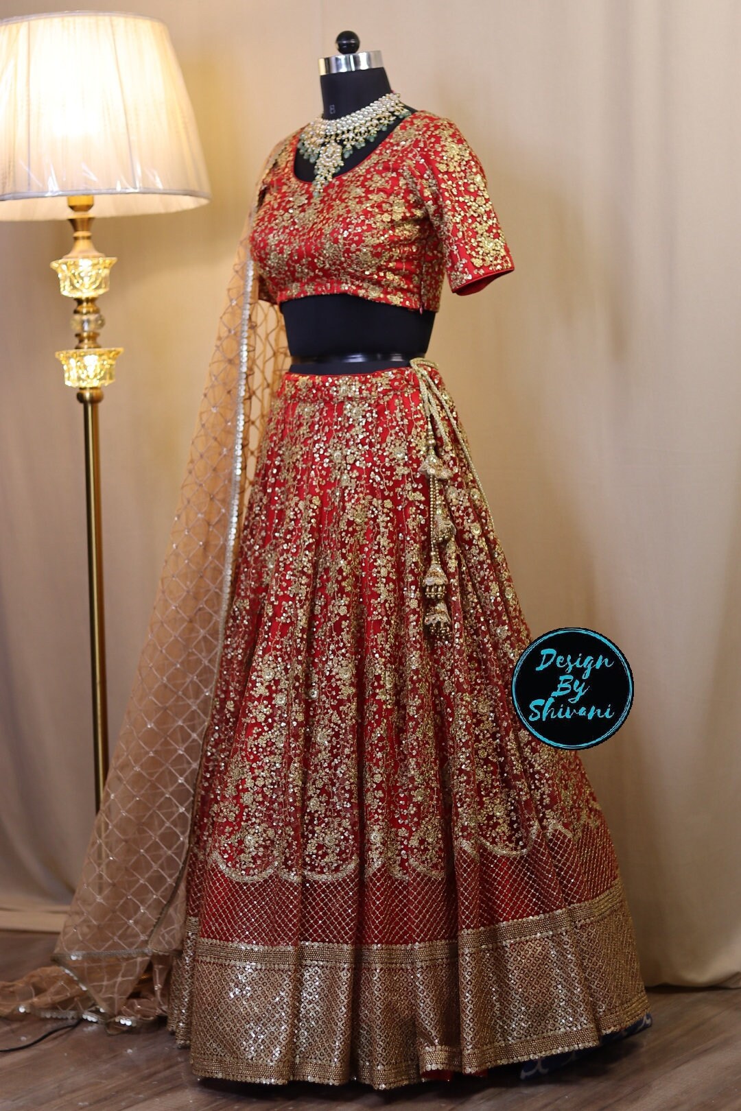 Embroidered Red Lehenga Choli Dupatta Party Wear Wedding Wear Bridal ...