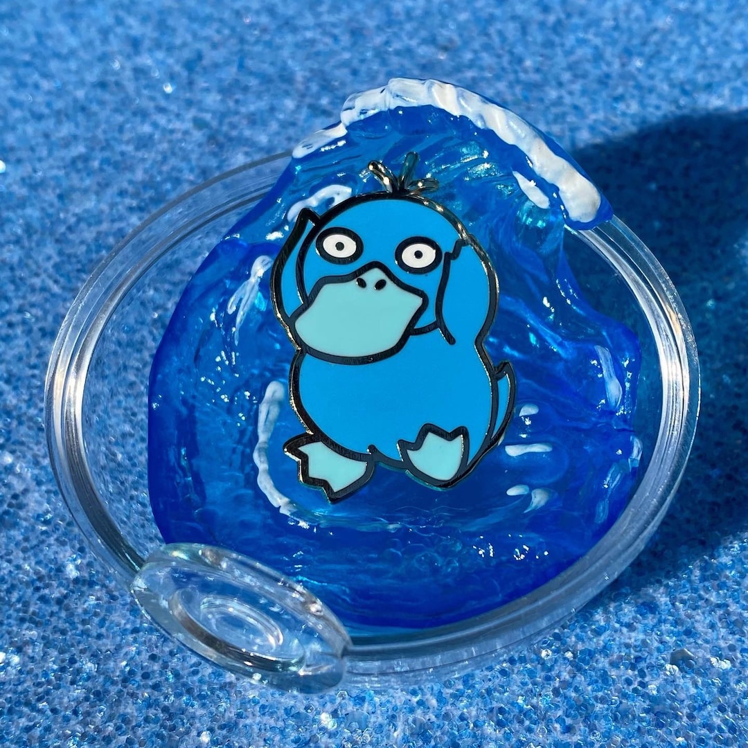 Shiny Psyduck Hard Enamel Pin & Sticker - Etsy