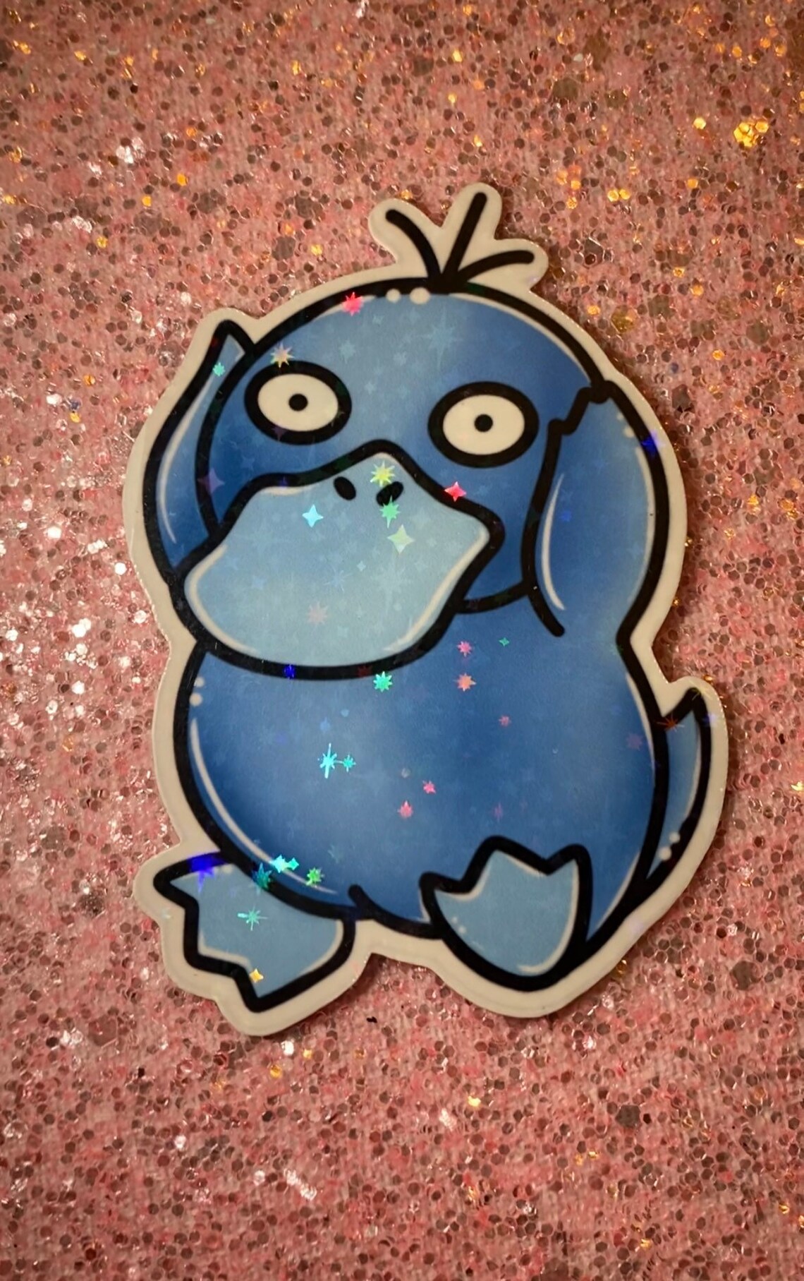 Shiny Psyduck Hard Enamel Pin & Sticker - Etsy