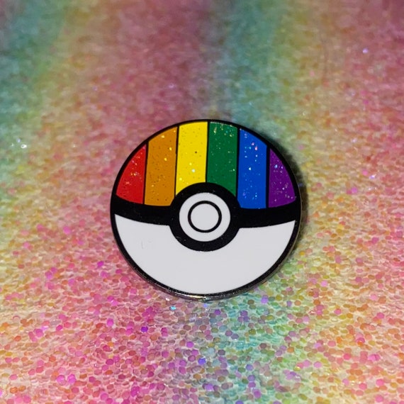 Rainbow Pokéball Hard Enamel Pin - Etsy