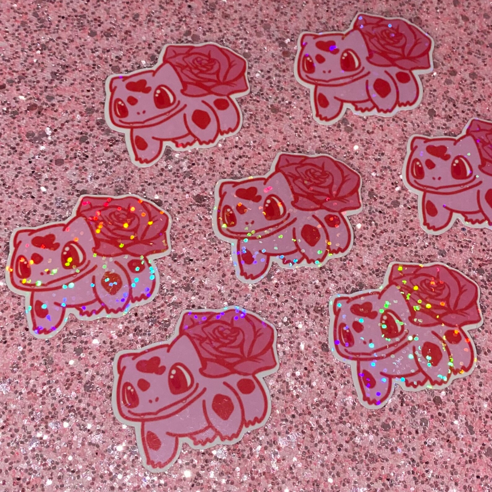 Pink Bulbasaur Hard Enamel Pin & Sticker - Etsy