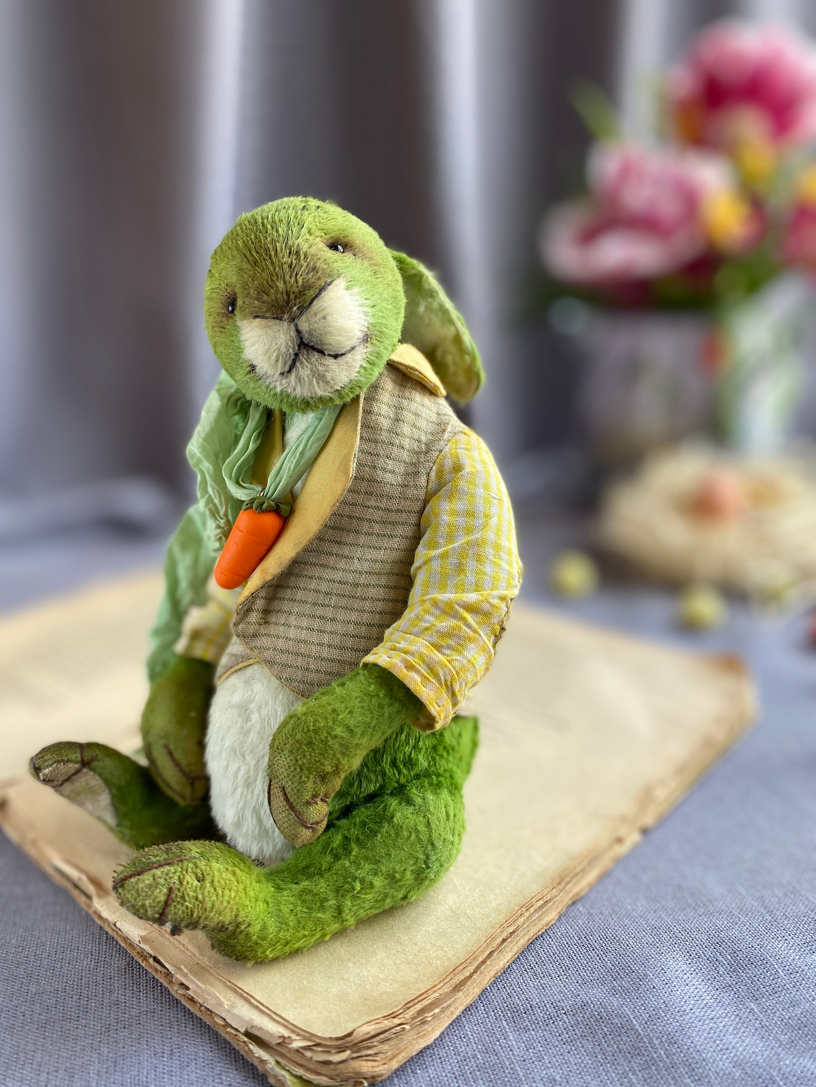 Green Teddy Rabbit Collection Teddy Rabbit. Mothers Day Gift - Etsy