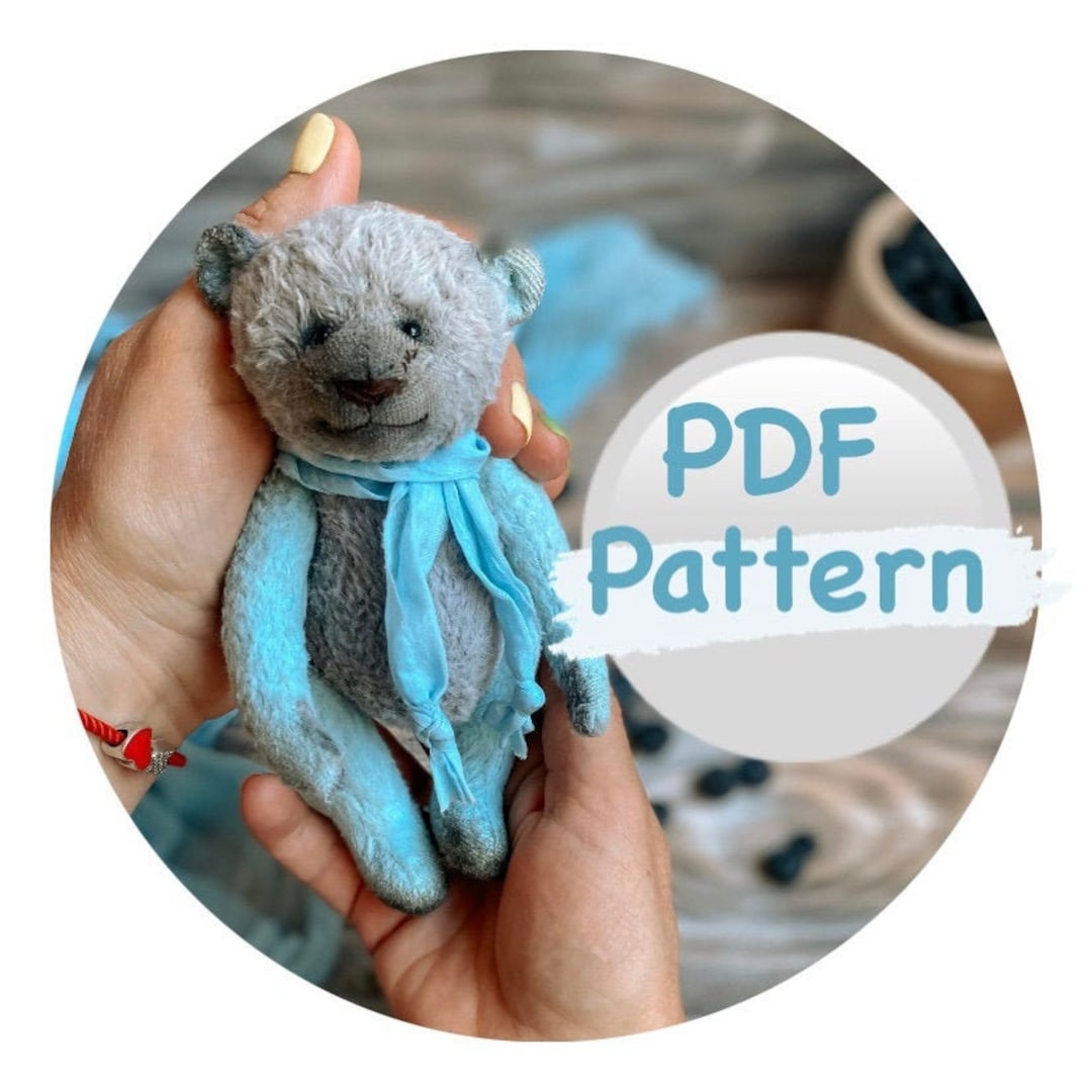 Teddy Bear Pattern, Pdf Pattern for Sewing the Bear, Instant Download ...