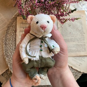 White Plush Rat Pattern , Pdf Pattern for Sewing the Rat. Mouse Sewing ...