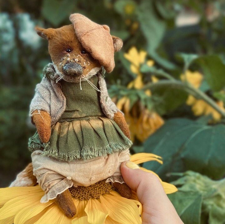 Red Fox. Collectible Plush Fox. Lady Fox. A Gift for a Fox - Etsy