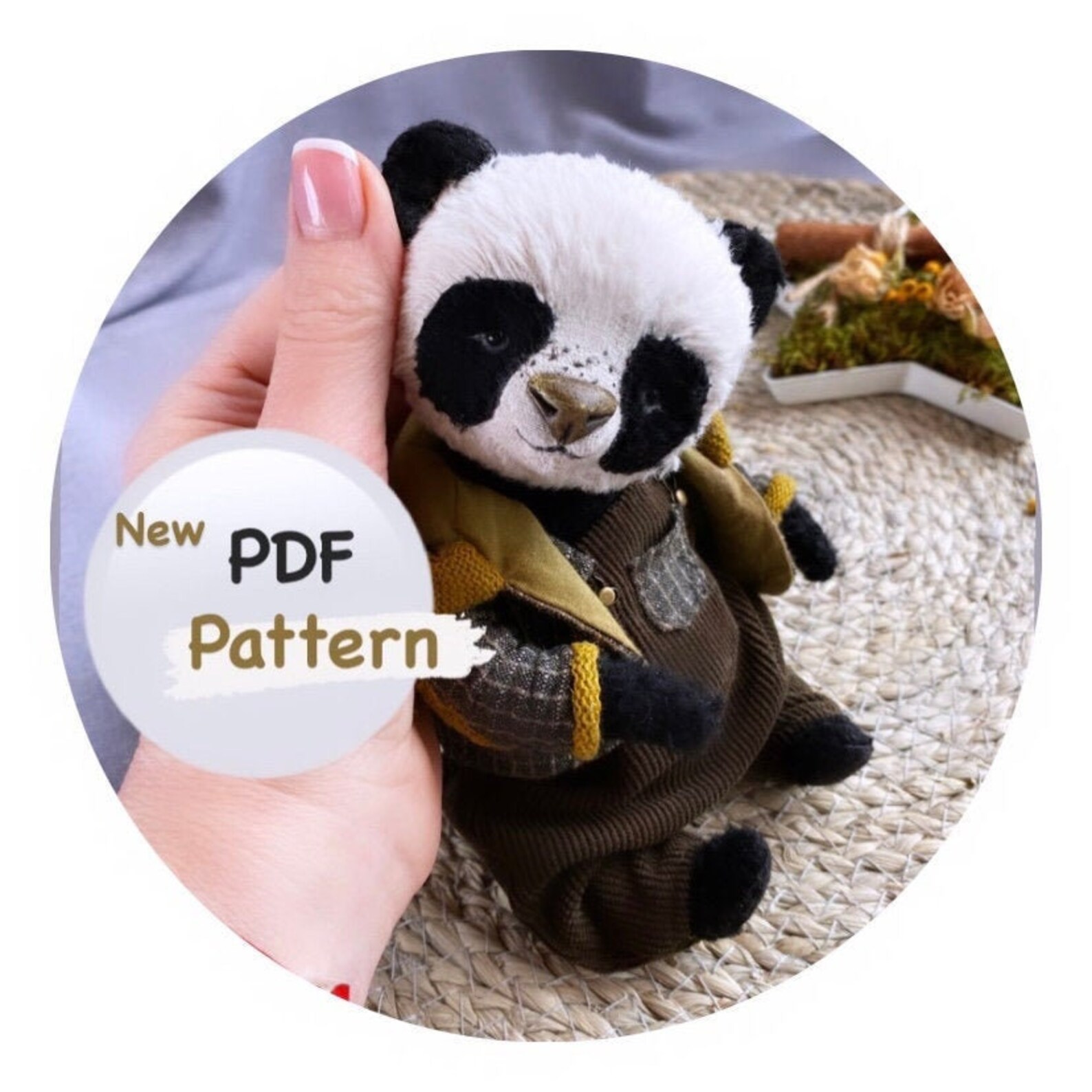 New Pattern Teddy Panda Teddy Bear Sewing Pattern Pdf Sewing - Etsy