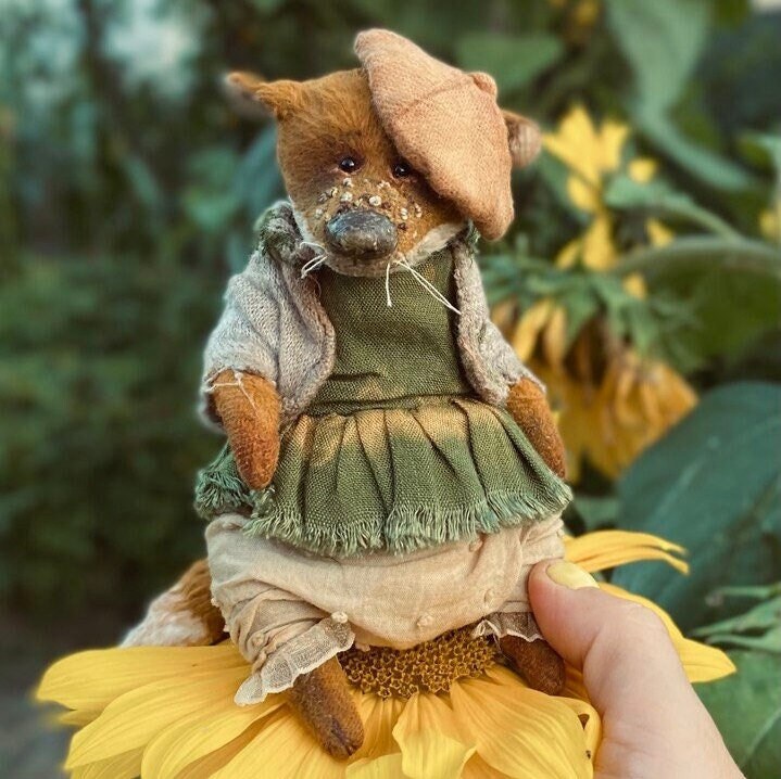 Red Fox. Collectible Plush Fox. Lady Fox. A Gift for a Fox - Etsy