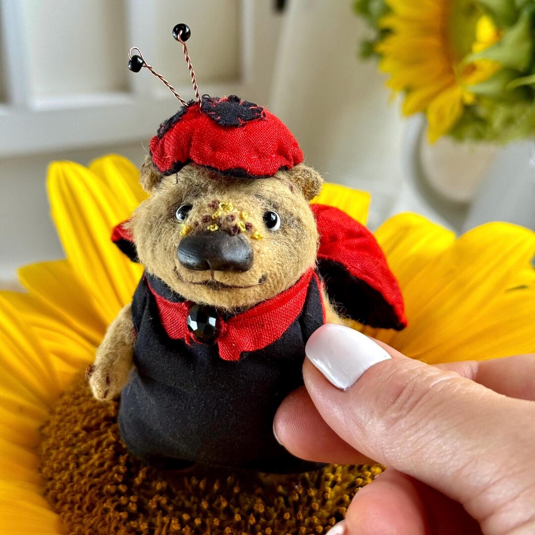 Teddy Bear in a Costume of a Ladybug Insect. A Gift for Fans of ...