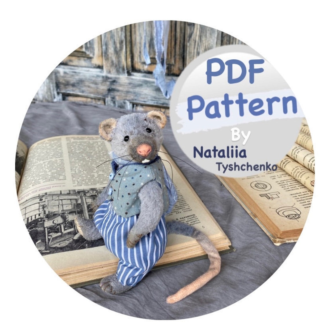 Teddy Rat Sewing Pattern: Artist Nicholas, Pants & Vest (PDF Pattern ...
