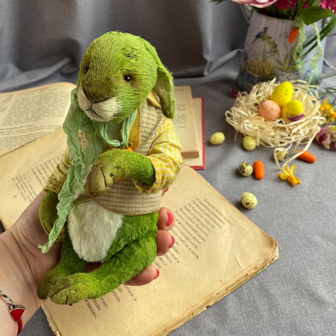 Green Teddy Rabbit, Collection Teddy Rabbit. Mothers Day Gift, Ideal as ...