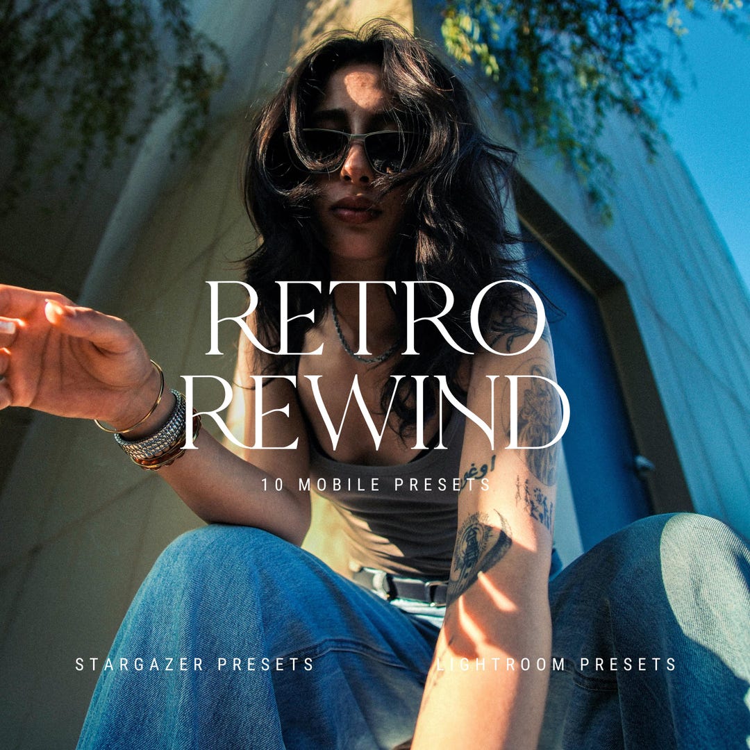 Retro Rewind 90s Lightroom Presets, Vintage Film Aesthetic, Moody and ...