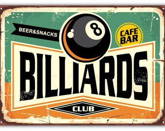 Billiards decal | Etsy