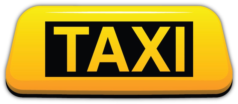 Taxi Emblem Vinyl Sticker Decal | Etsy