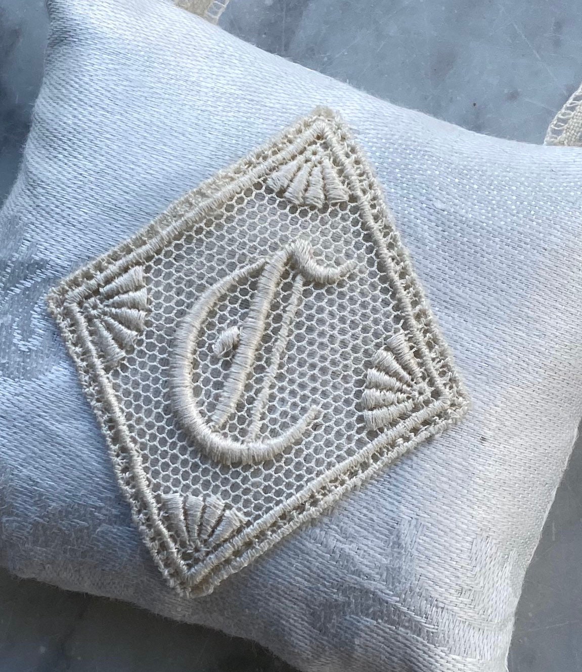 Vintage C Lace Monogram Linen French Lavender Sachet - Etsy