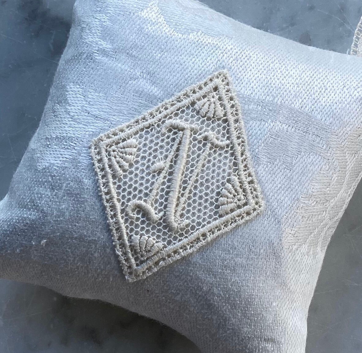 Vintage N Lace Monogram Linen French Lavender Sachet - Etsy