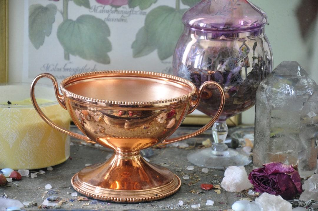 Vintage Witch Sacred Copper Altar Dish - Etsy