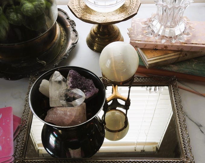 Vintage Witch Enchanted Magic Mirror Altar Tray - Etsy