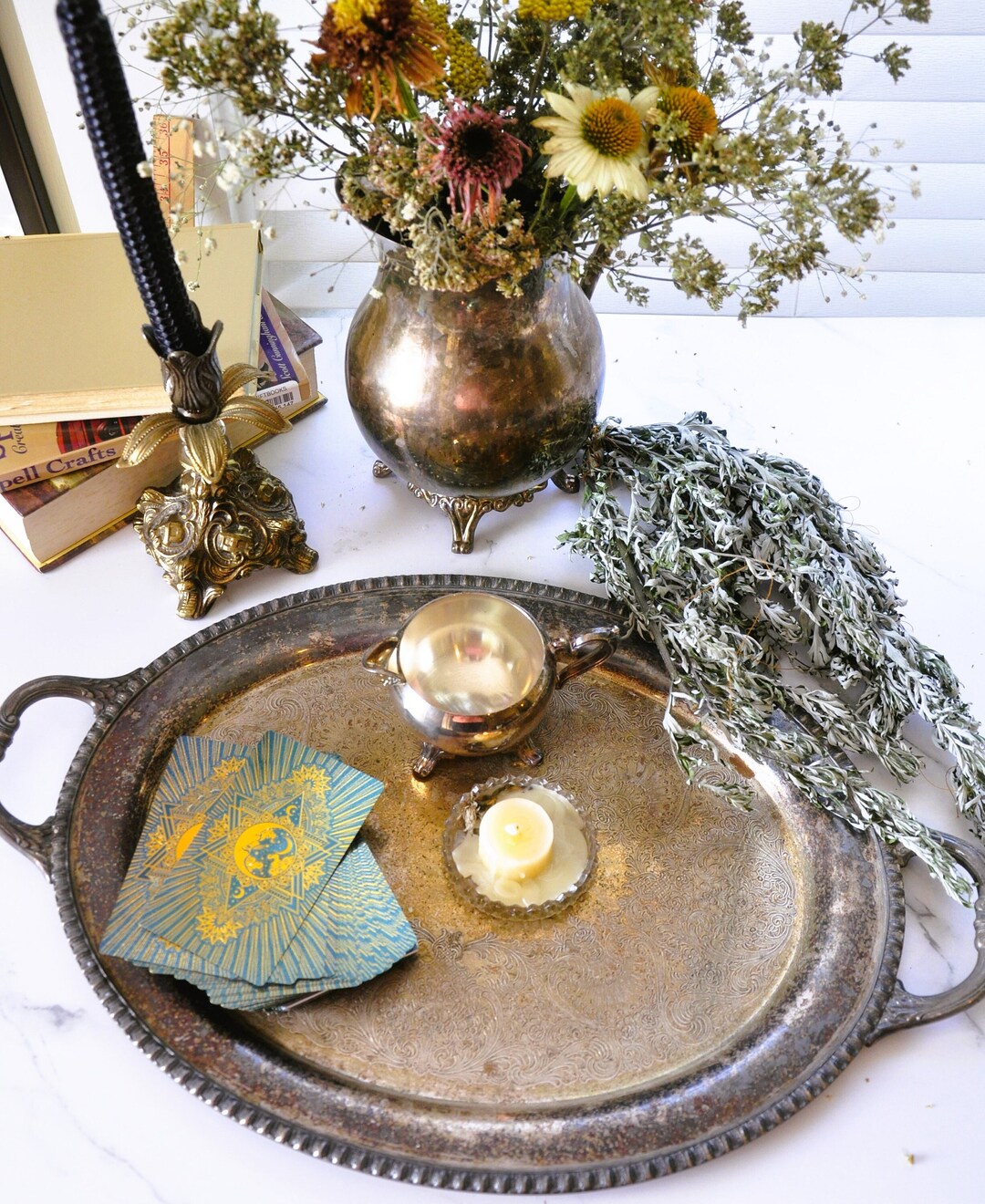 Vintage Witch Gothic Handled Altar Tray - Etsy