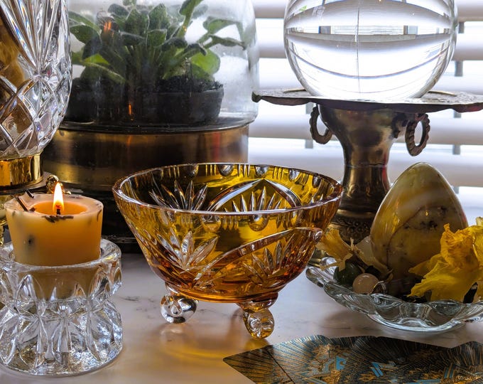 Vintage Witch Golden Prosperity Offering Dish - Etsy