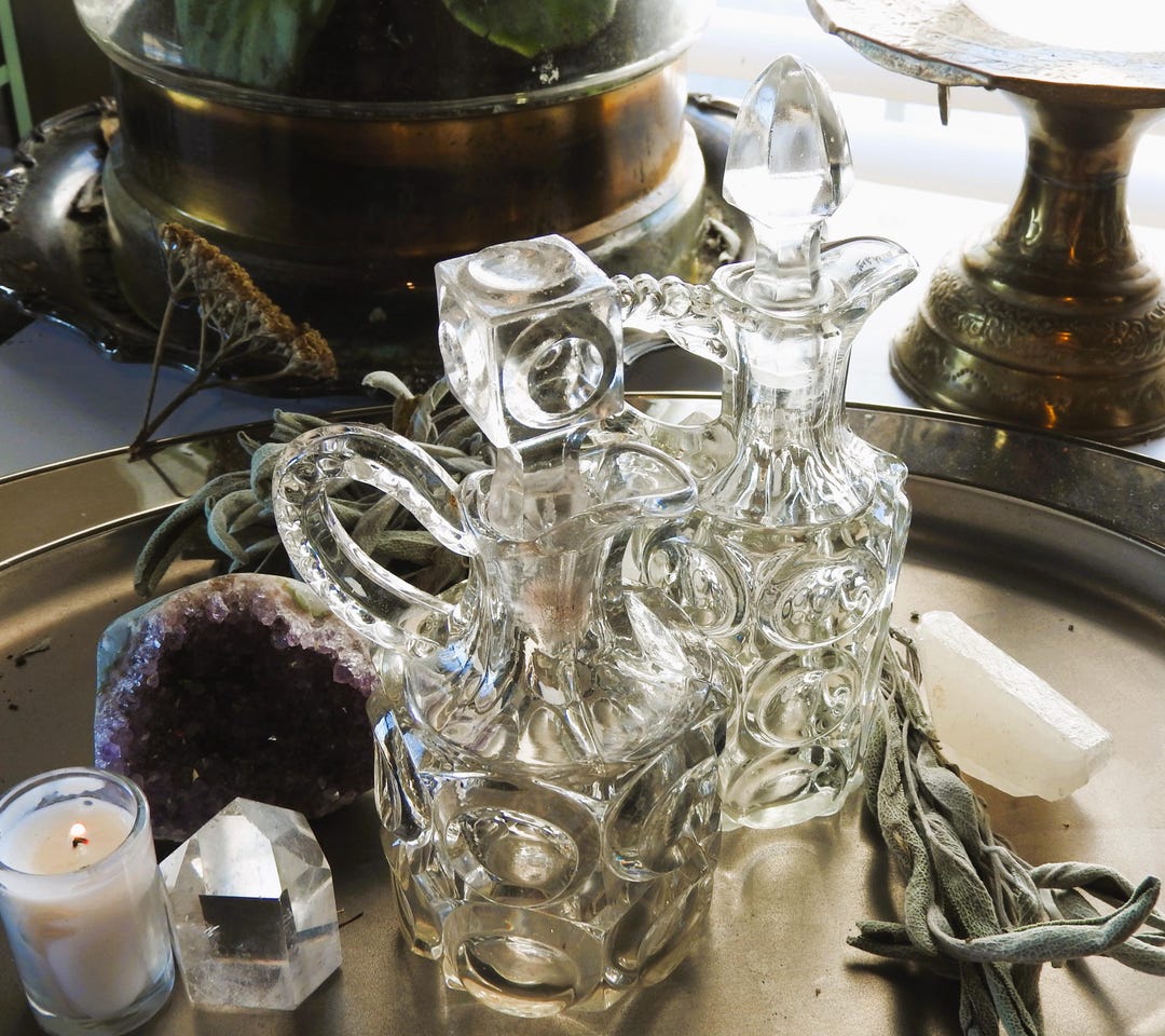 Vintage Witch Sacred Oil Potion Bottle Set - Etsy