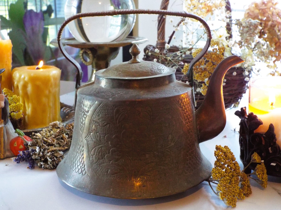 Witches Altar Vintage Tea Kettle - Etsy