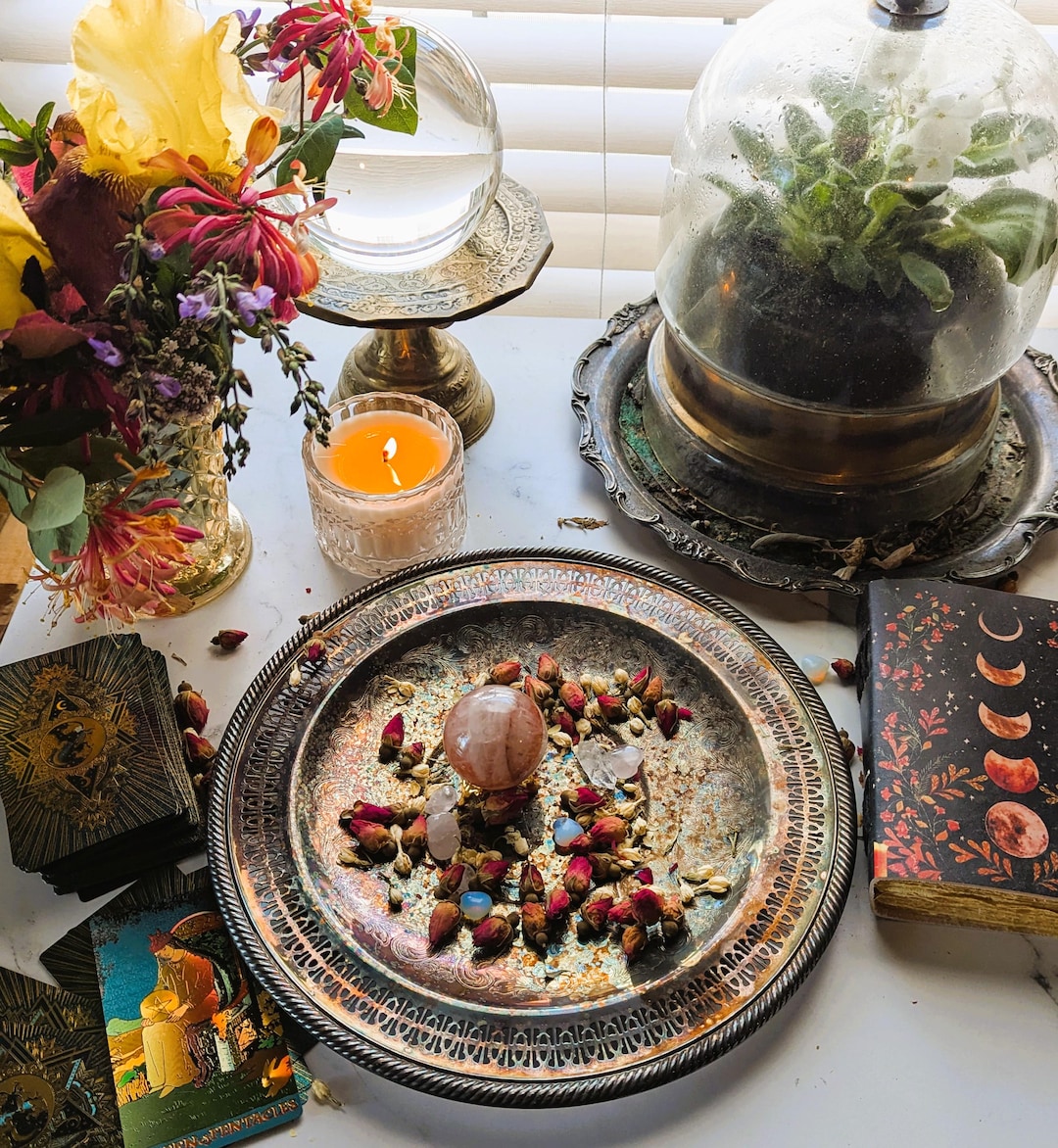 Vintage Witch Gothic Divination Ritual Tray - Etsy