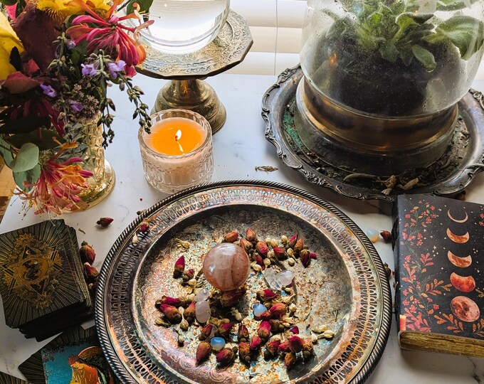 Vintage Witch Gothic Divination Ritual Tray - Etsy
