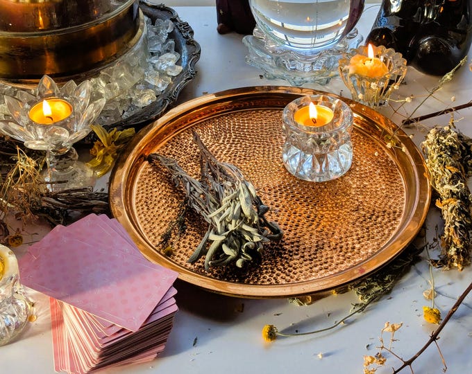 Cottage Witch Copper Altar Tray - Etsy