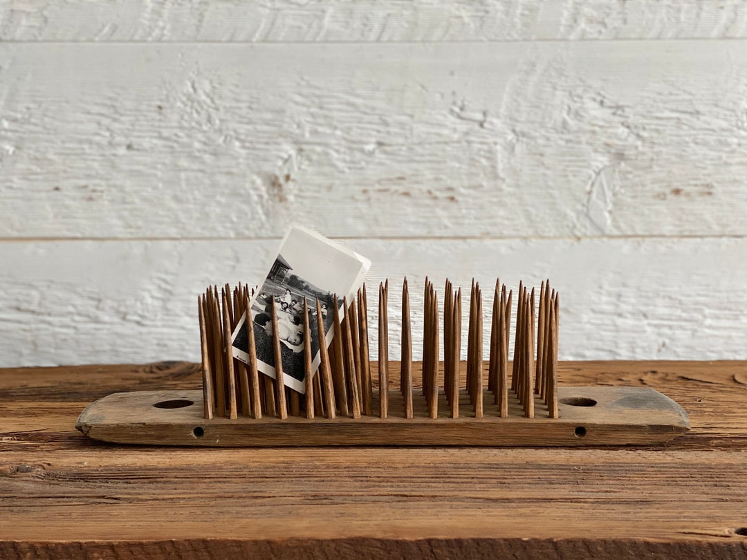 Antique Wooden Flax Comb / Hatched, or Wool Carder, a Primitive Farming ...