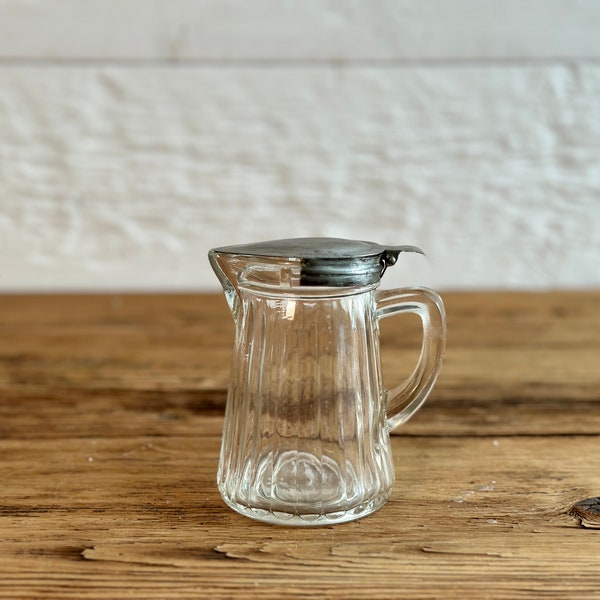 Glass Syrup Pitcher - Etsy