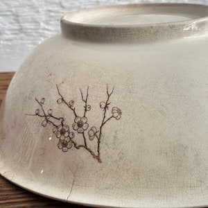 Antique Large Ironstone Bowl, Wash Basing Bowl, With Brown Transferware ...