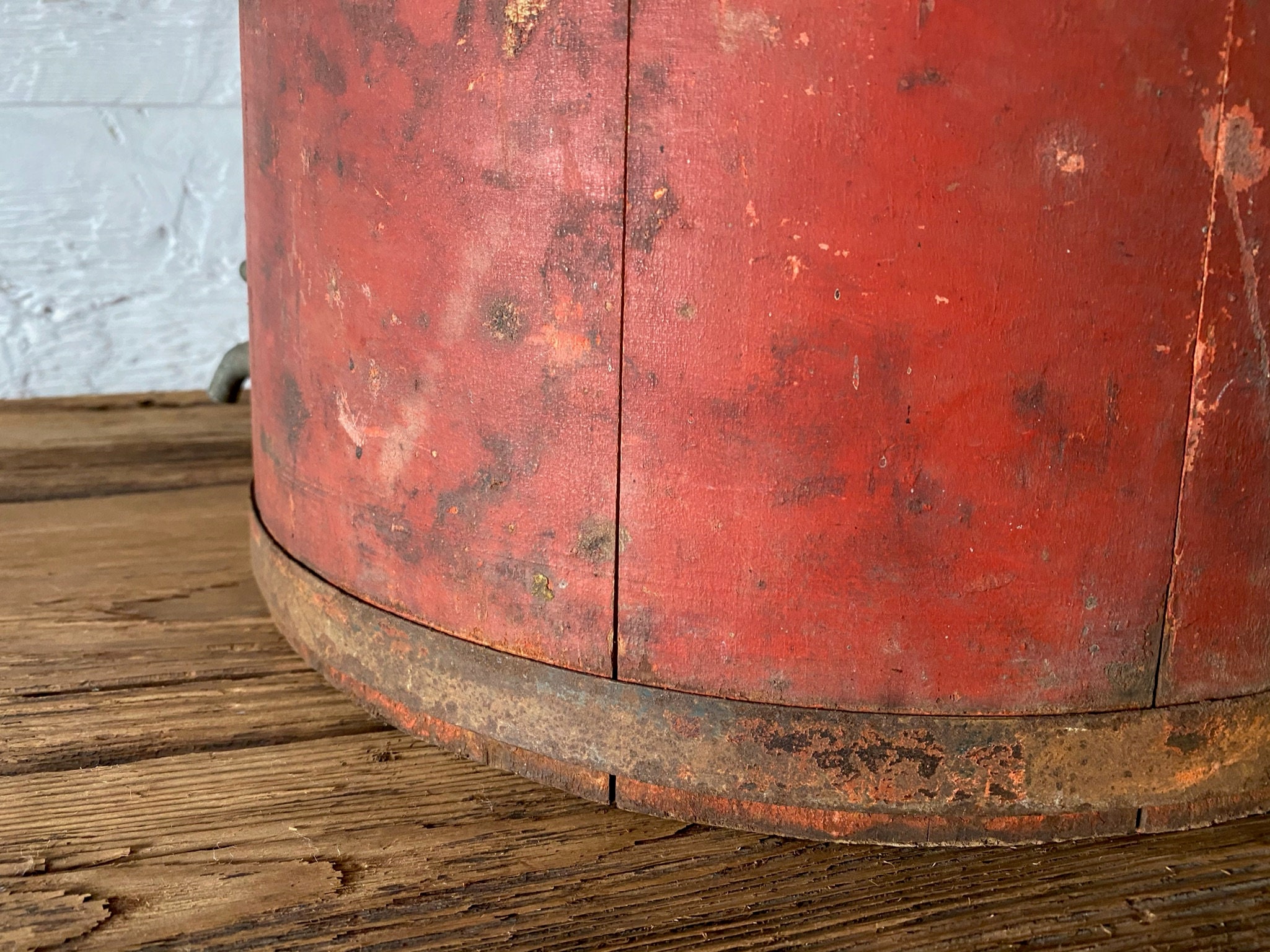Antique Kerosene Oil Wooden Bucket With Metal Tap Bail | Etsy