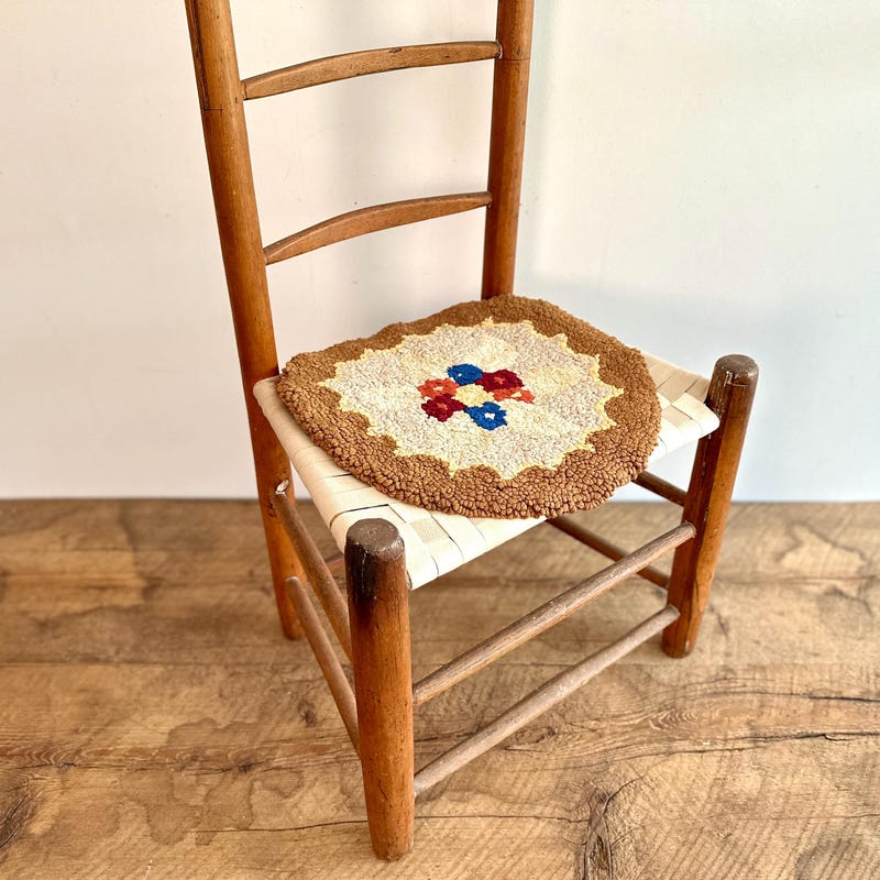 Hooked Chair Pads - Etsy
